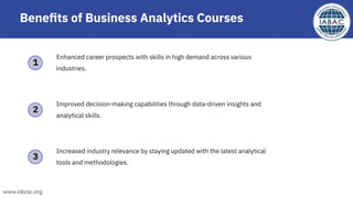 Importance of Business Analytics Courses in Delhi | IABAC | PPT