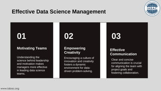 Key Ideas in Data Science for Managers | IABAC | PPT