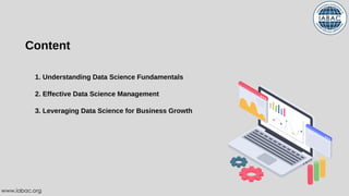 Key Ideas in Data Science for Managers | IABAC | PPT
