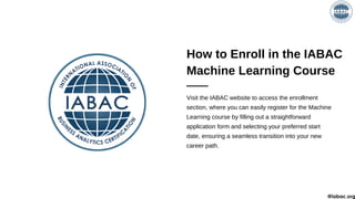 Machine Learning Certification Course for Career Changers | IABAC | PDF