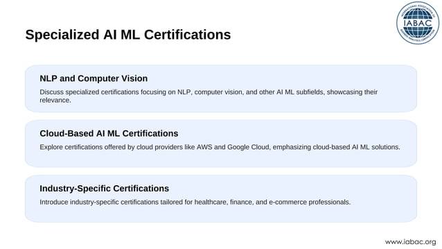 Professional AI ML Certification Training | IABAC | PPT