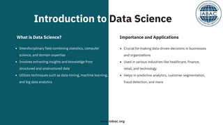 Professional Online Data Science Certification | IABAC | PPT