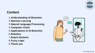 The Best Branches of Artificial Intelligence | IABAC | PPT
