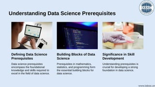 The Importance of Data Science Prerequisites | IABAC | PPT