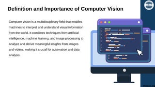 Understanding a Computer Vision Course | IABAC | PDF