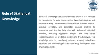 Understanding Key Business Analytics Skills for Success | IABAC | PDF
