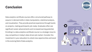 What Are Certificate Courses in Data Analytics | IABAC | PPT