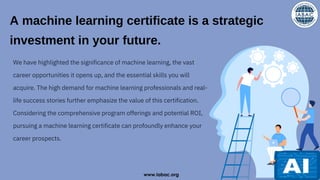 Why Choose a Machine Learning Certificate | IABAC | PDF