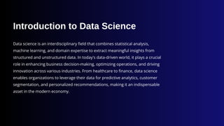Professional Data Science Certiﬁcate for Career Growth | PPT