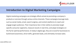 Top Digital Marketing Campaign Ideas | Skillfloor | PPT