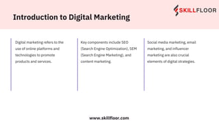 Importance of Digital Marketing for Business Success | Skillfloor | PPT