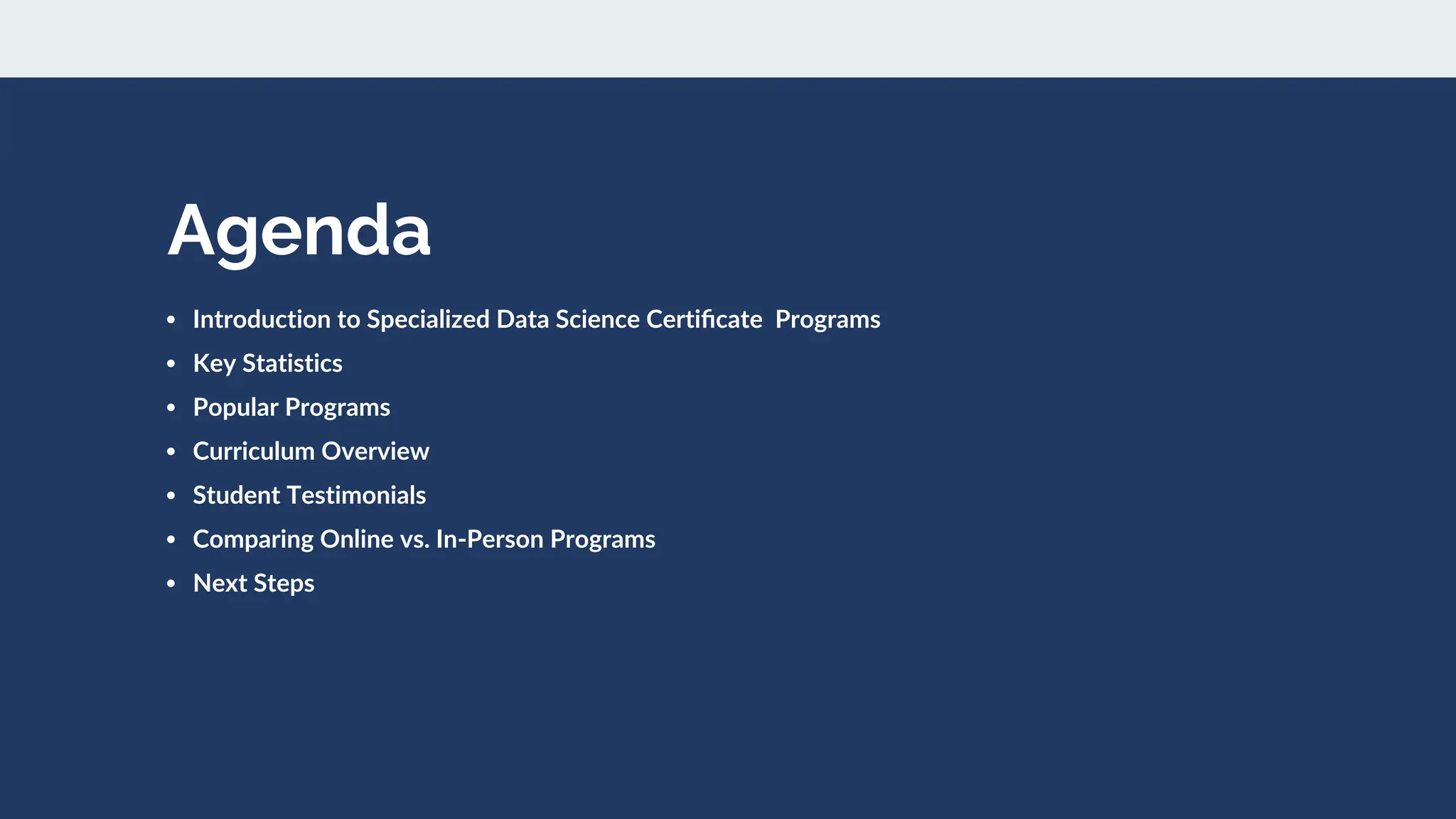 Specialized Data Science Certificate Programs | PPT
