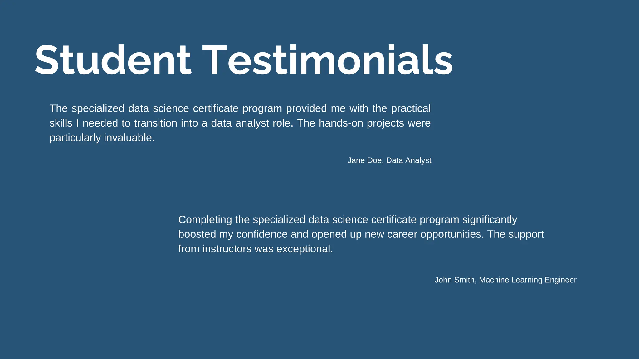 Specialized Data Science Certificate Programs | PPT