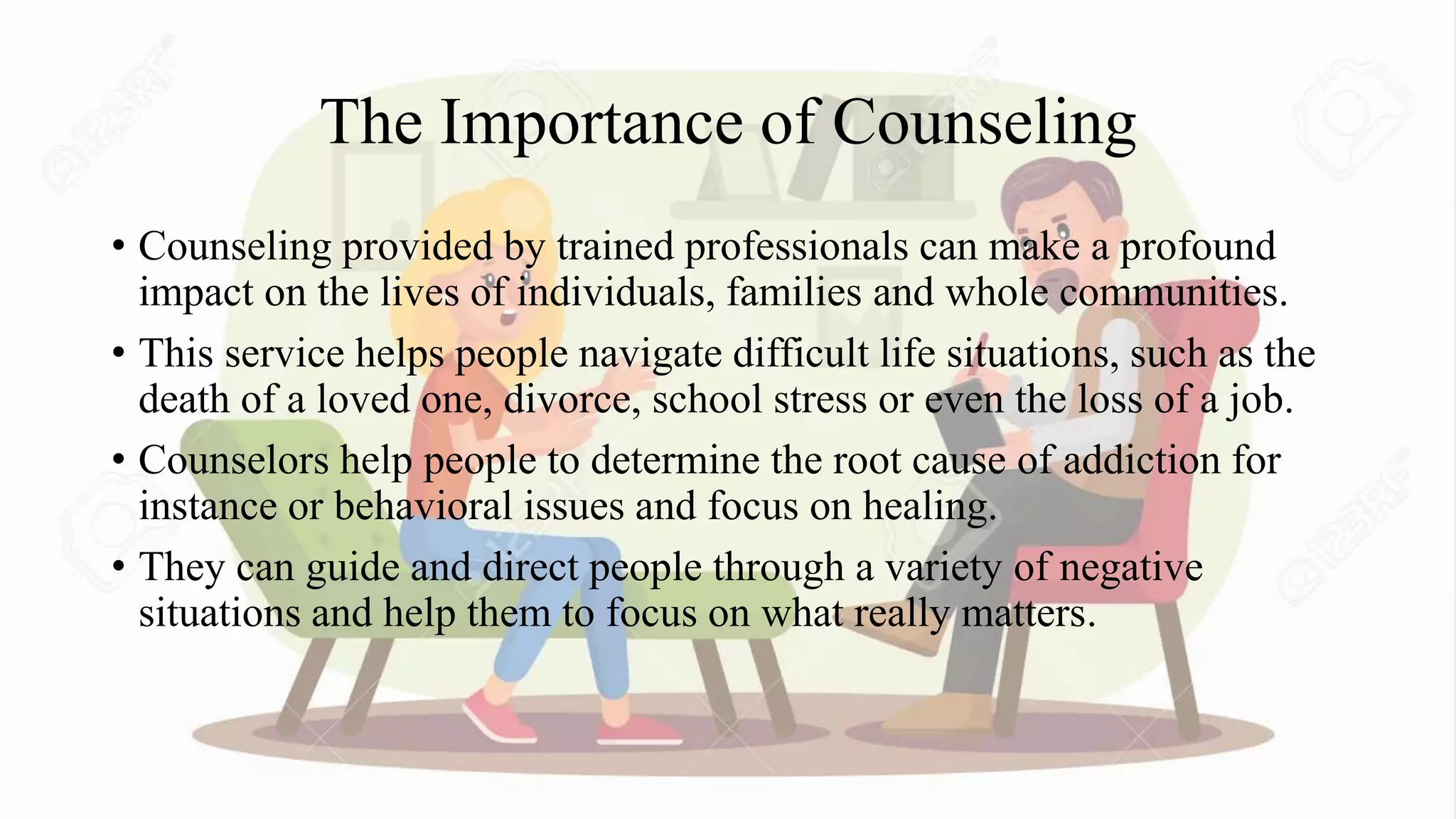 How counseling improves mental health | PPTX