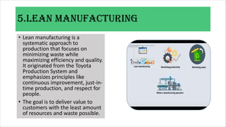 Modern trends in operation management.BBA