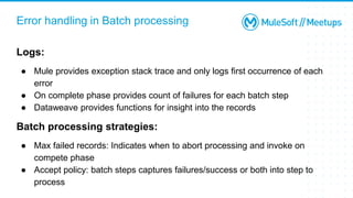 Cleveland Meetup July 15,2021 - Advanced Batch Processing Concepts | PPT