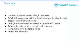 Cleveland Meetup July 15,2021 - Advanced Batch Processing Concepts | PPT