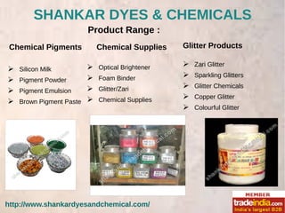 SHANKAR DYES & CHEMICALS, Delhi, India | PPT