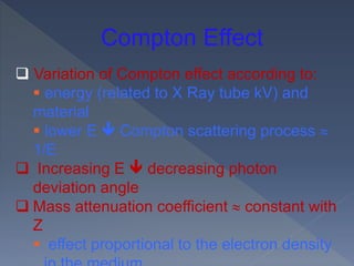 interaction of x ray with matter | PPTX