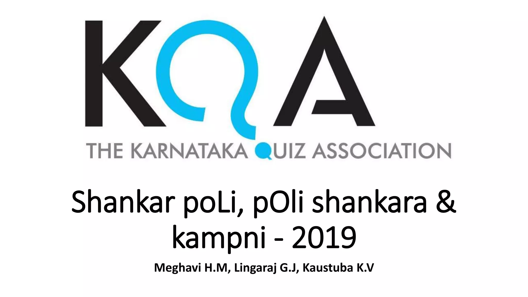 Shankar poli, poli shankara, and kampni -2019 | PPTX