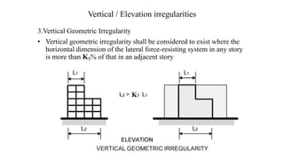COMPARISON OF SEISMIC CODES OF CHINA, INDIA, UK AND USA (STRUCTURAL IRREGULARITIES) | PPT