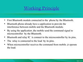 Bluetooth based Home Automation | PPT