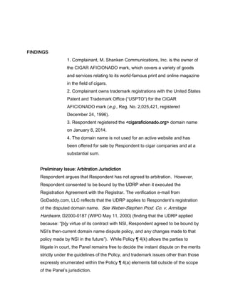 UDRP:Shanken.decision.doc