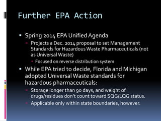 Shanks,David, Boeing, Tailored RCRA Generator Rules--Past Reports and ...