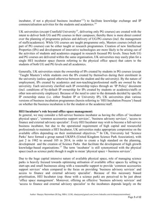 Strategy for a sustainable HEI Incubator – A UK experience for ...