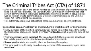 Denotified Tribes in India | PPT