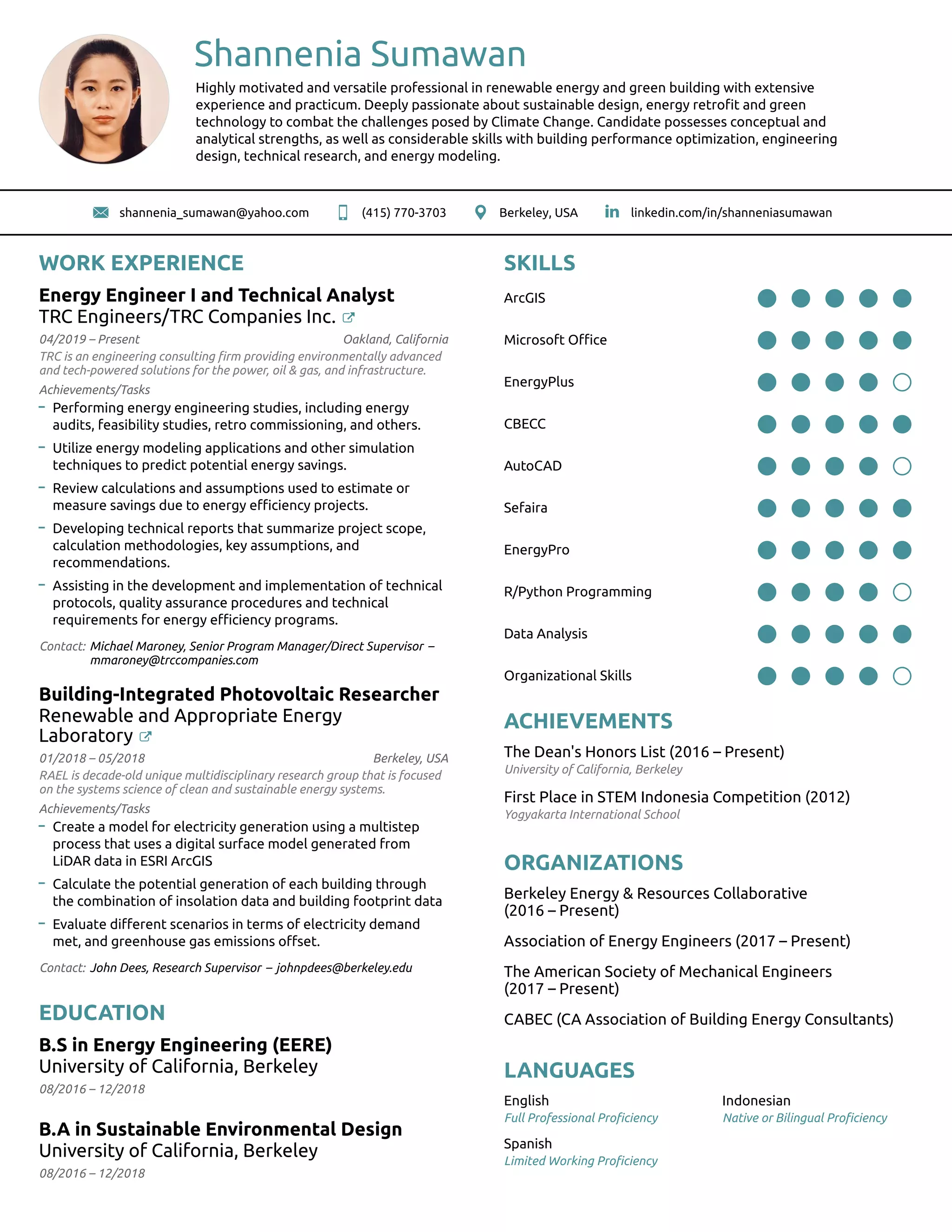 Resume - Shannenia Sumawan | PDF