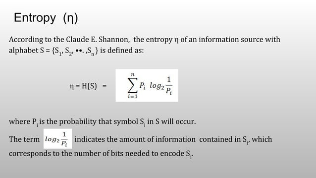 Shannon-Fano algorithm