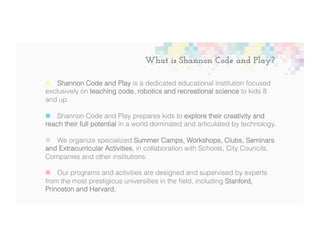 Shannon Code and Play Presentation | PPT