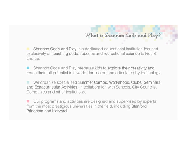 Shannon Code and Play Presentation | PPT
