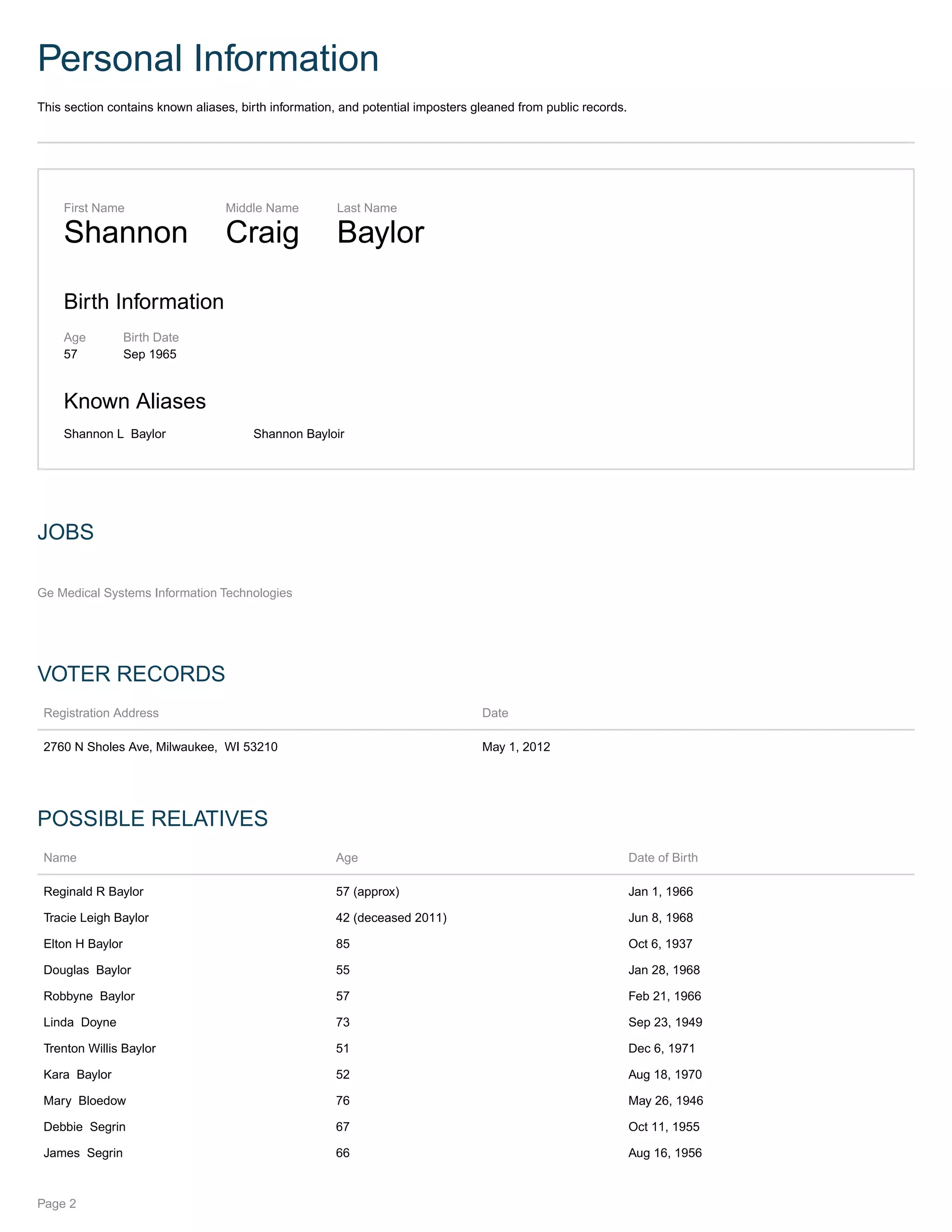 Shannon Craig Baylor | PDF