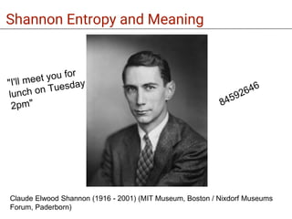 Unit 3: Shannon entropy and meaning | PPTX