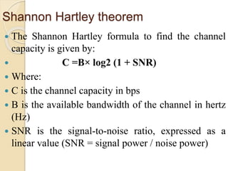 Shannon Hartley theorem by Shafiqa Memon (19ES30).pptx
