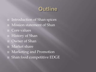 Presentation about Shan spices(Matti UR Rehman) | PPTX