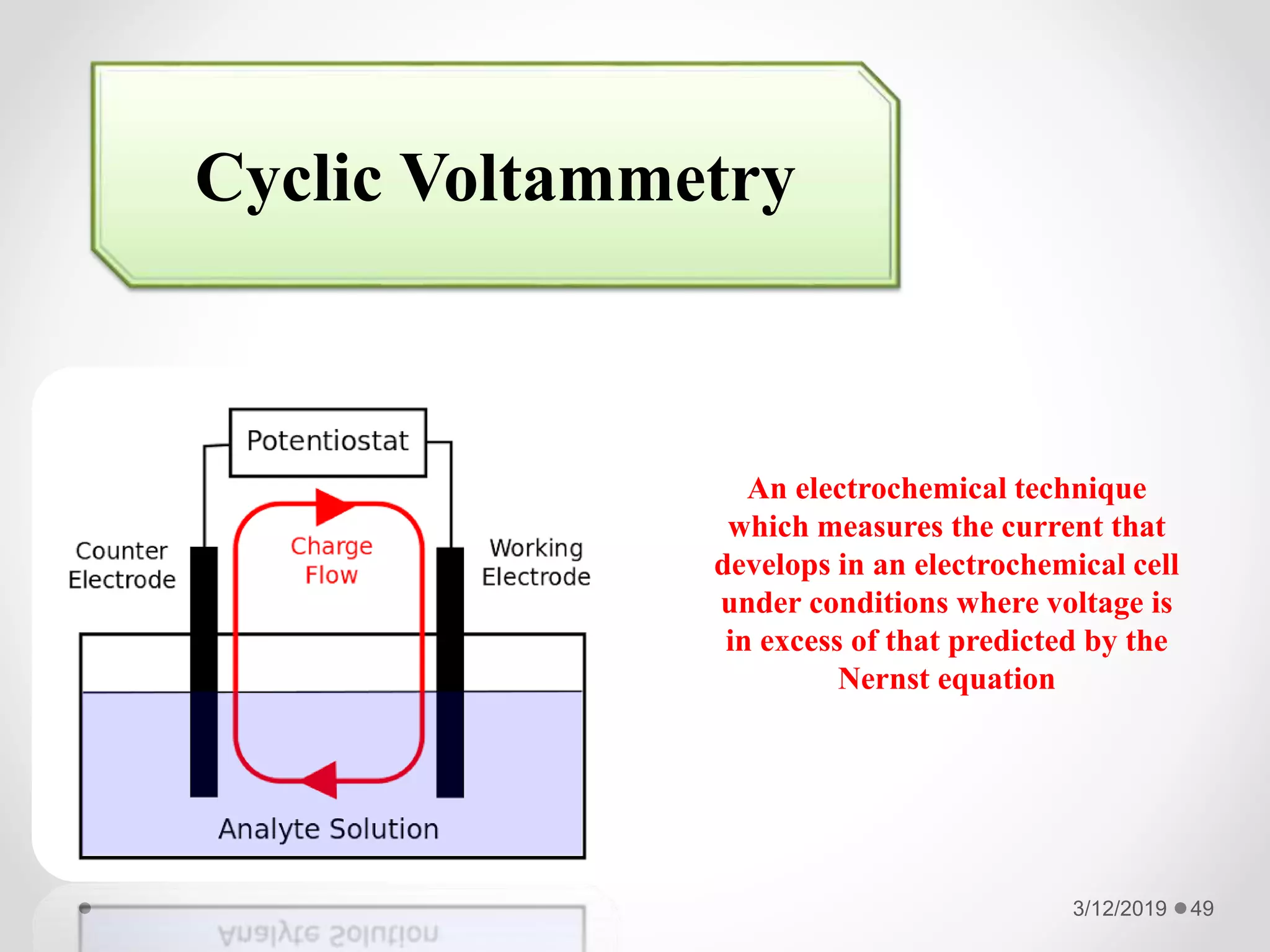 Electroanalytical Methods of analysis | PPTX