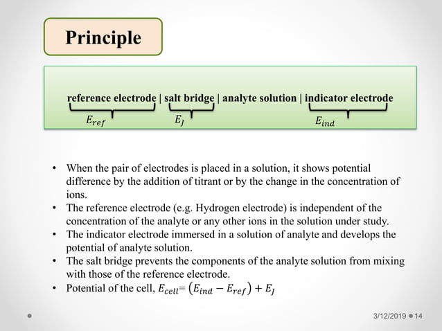 Electroanalytical Methods of analysis | PPTX