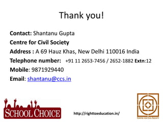 Shantanu gupta .voice & choice in school education | PDF