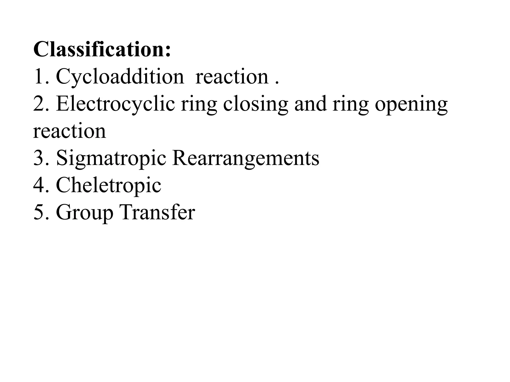 pericyclic reaction | PPTX