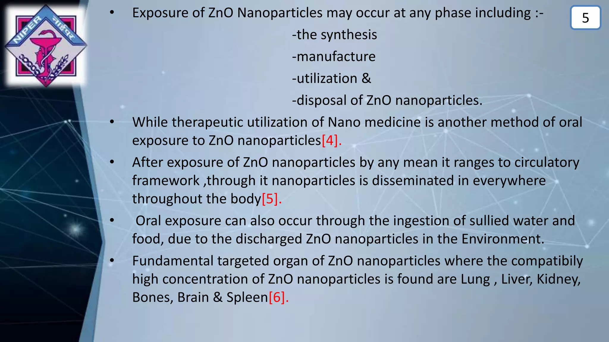 ZnO Nanoparticles Impacts | PPTX