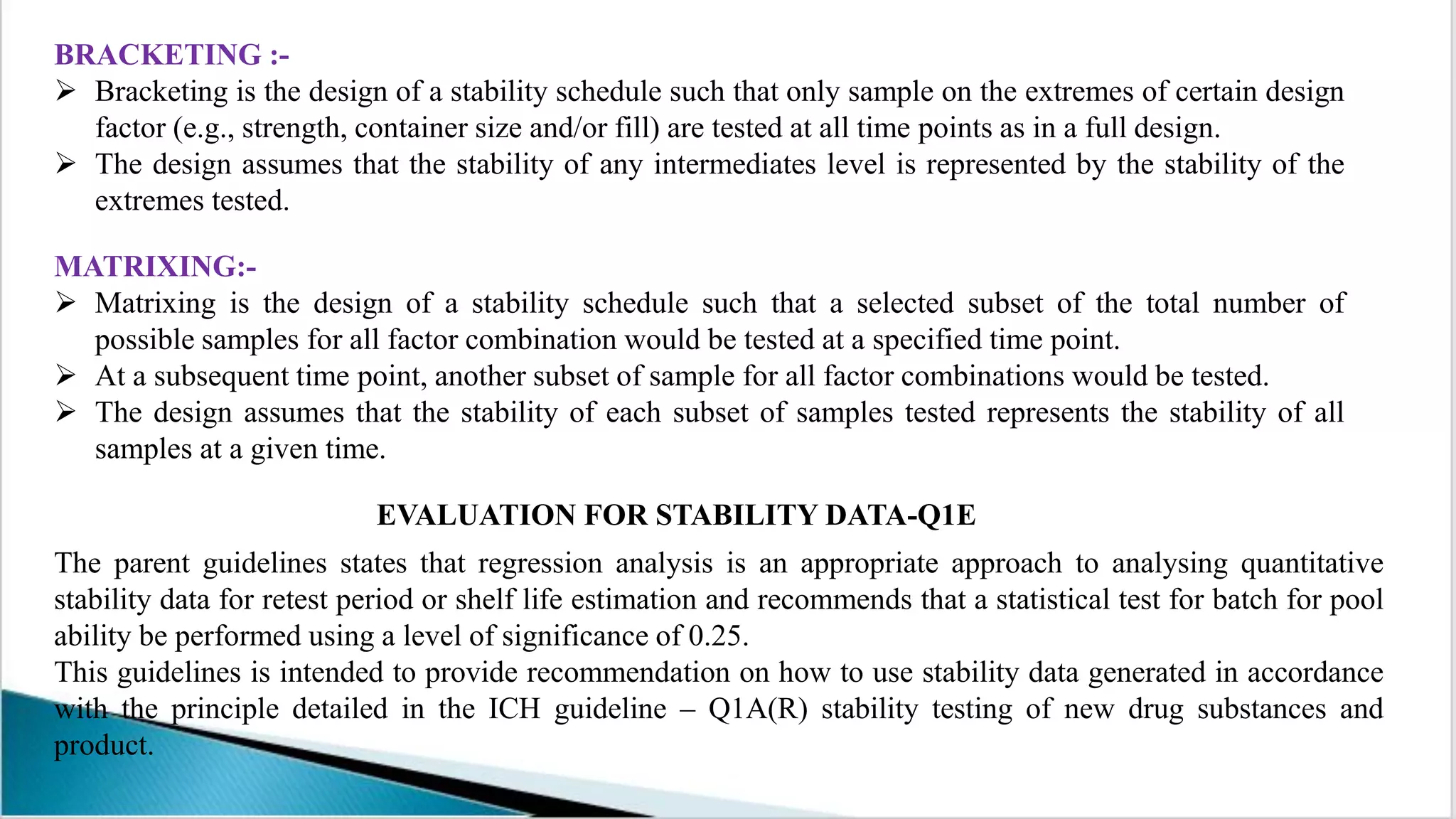 ICH guidelines for stability studies | PDF