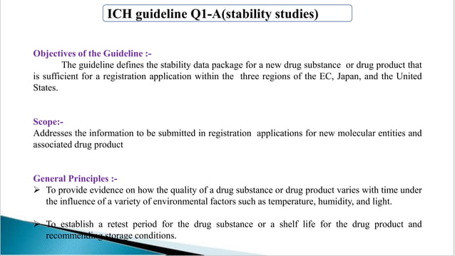 ICH guidelines for stability studies | PDF | Pharmaceutical Industry ...