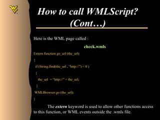WML Script by Shanti katta | PPT | Web Development | Internet