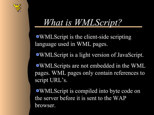 WML Script by Shanti katta | PPT
