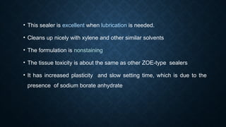 Root canal sealers, recent advances.pptx