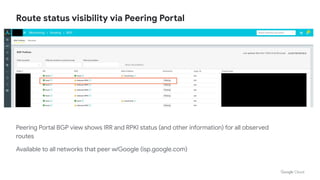 Cloud SDN: BGP Peering and RPKI | PPT
