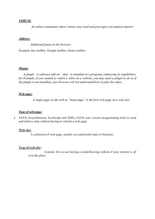 Web Terminology | PDF